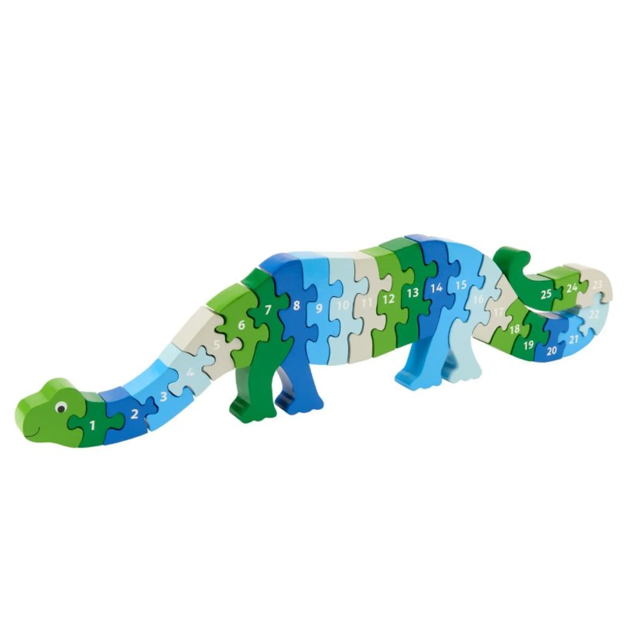 Wooden Dinosaur Number 1-25 Jigsaw Puzzle | The Toy Shop