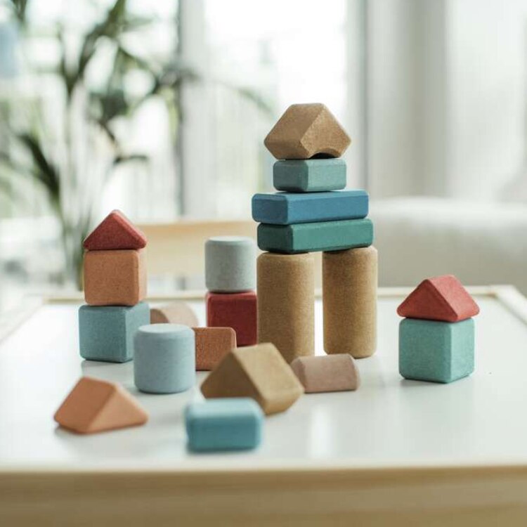 Small Architects, 20 Cork Building Blocks | The Toy Shop