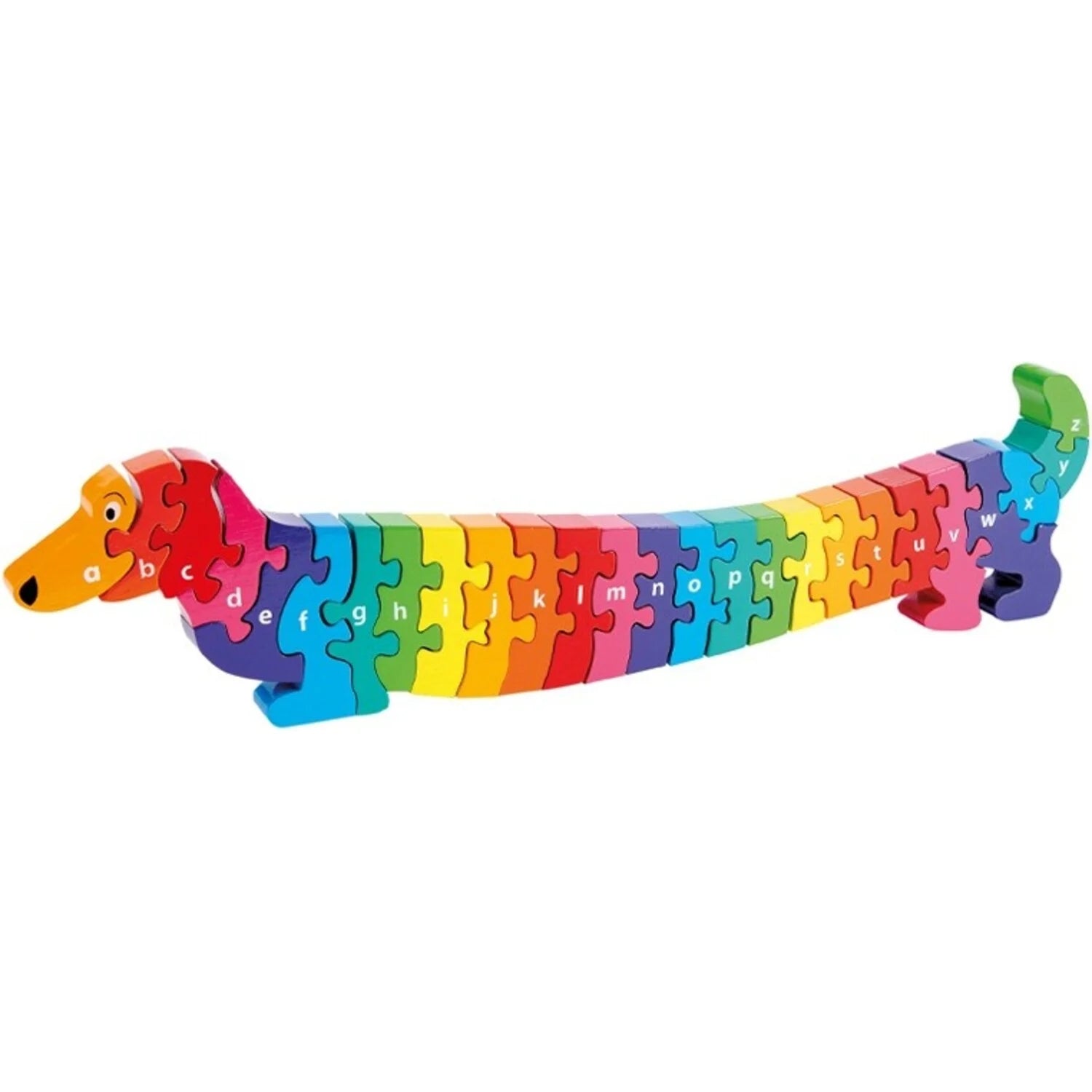 Wooden Dog Alphabet a-z Jigsaw Puzzle | The Toy Shop