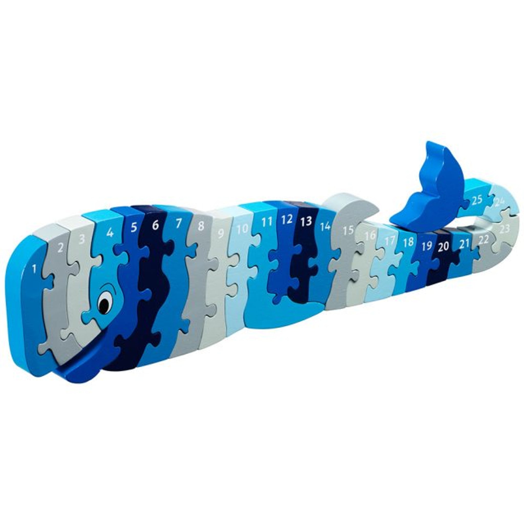 Wooden Whale Number 1-25 Jigsaw Puzzle | The Toy Shop